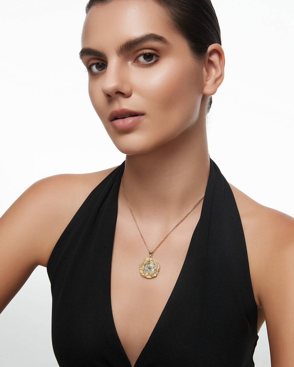 Serene Waves In Gold Vermeil Brass With Blue Sapphire - TRUE GEMSTONE ...